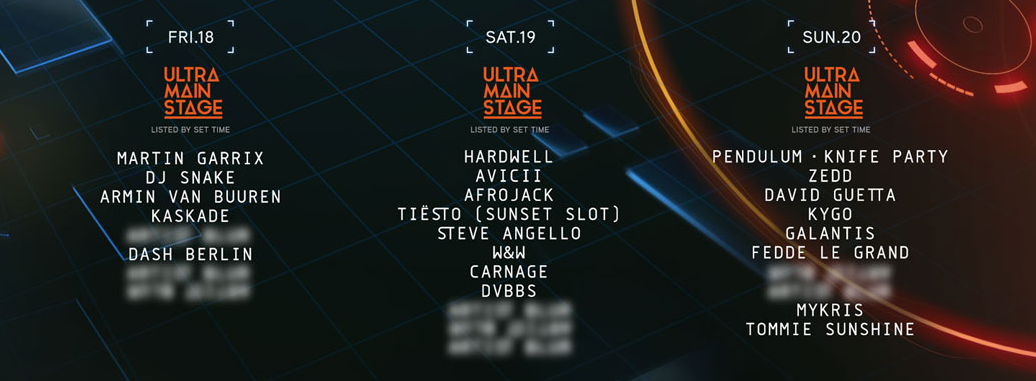 Ultra Miami 2016 Phase 2 Lineup Released | EDM Identity