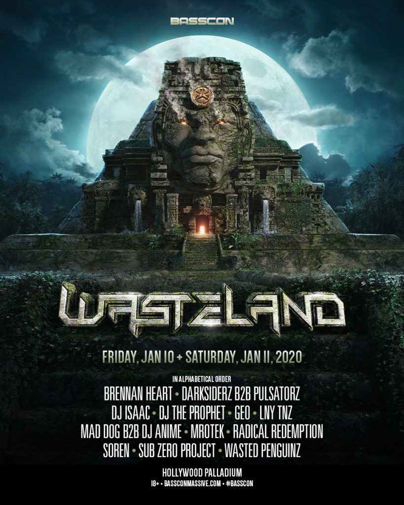 Basscon Wasteland Announces Lineup And Return To Hollywood Palladium ...