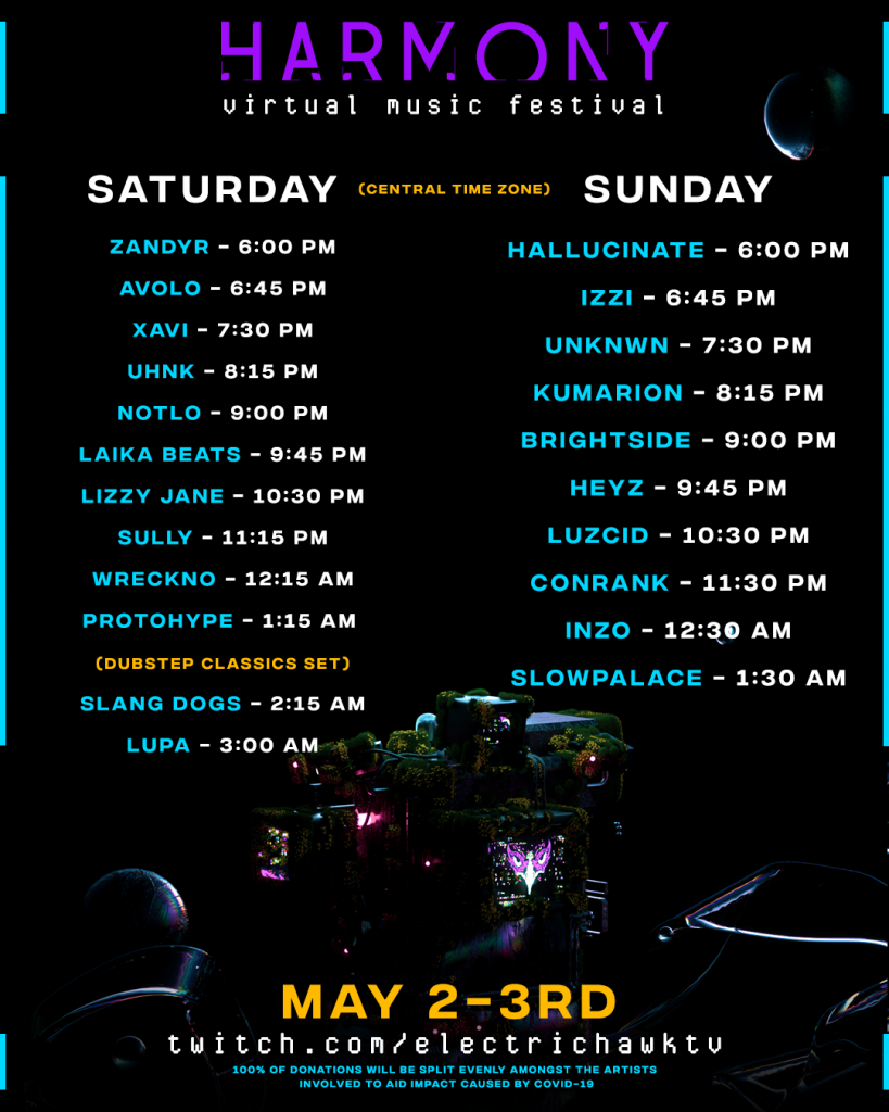 Harmony Virtual Music Festival Weekend Two Livestream Schedule [Watch ...