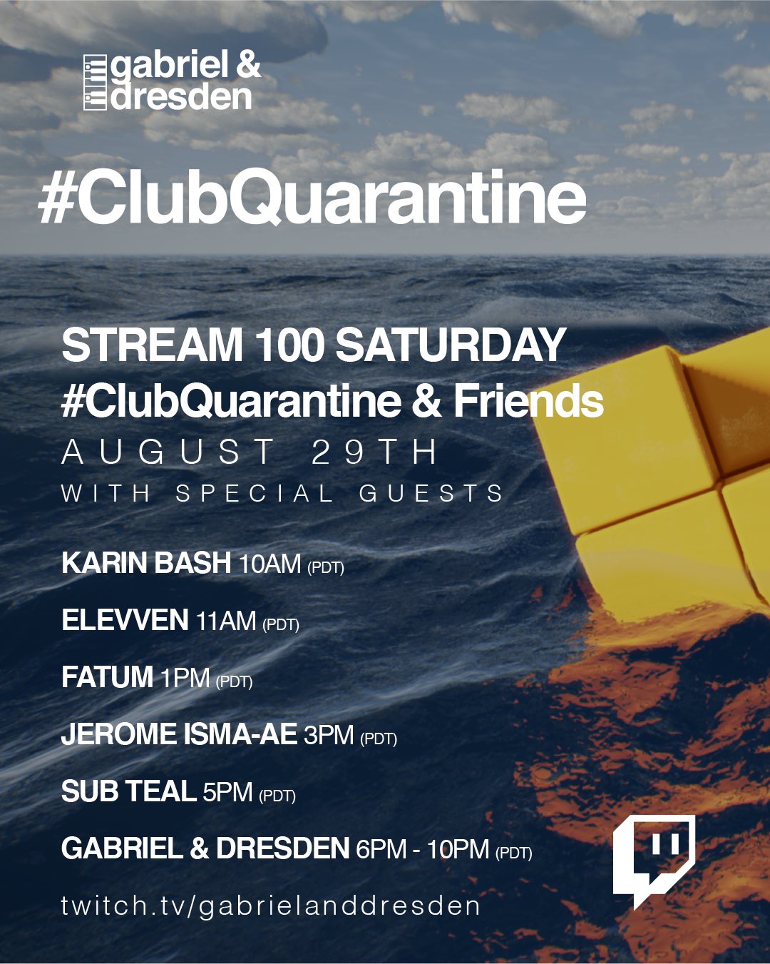 Gabriel & Dresden Announce Lineups for 100th Club Quarantine ...