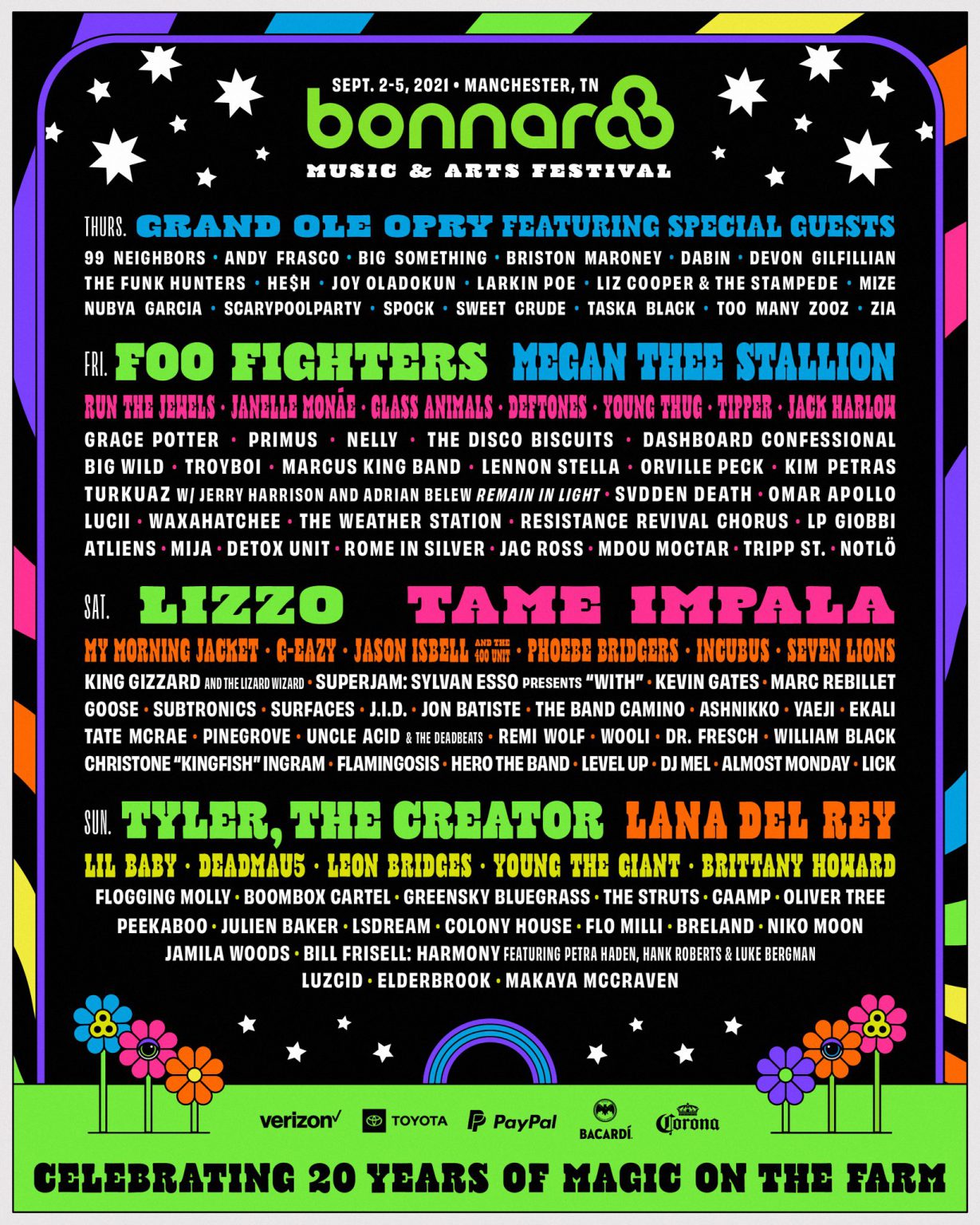 Bonnaroo Announces Lineup for 2021 Edition | EDM Identity