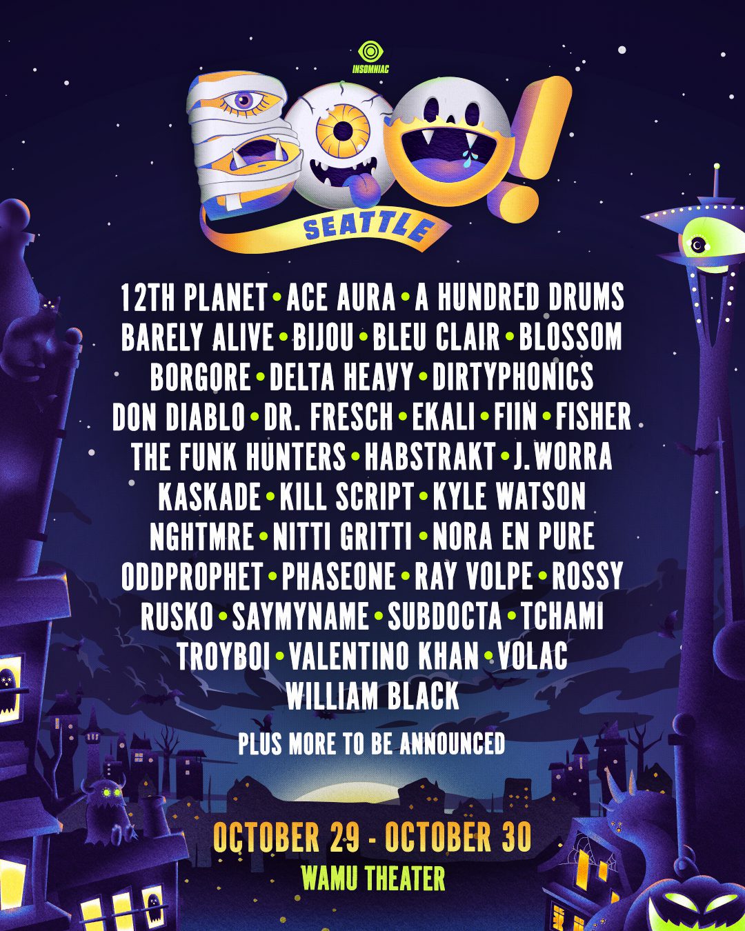 Insomniac Drops in More Artists for BOO! Seattle Debut | EDM Identity