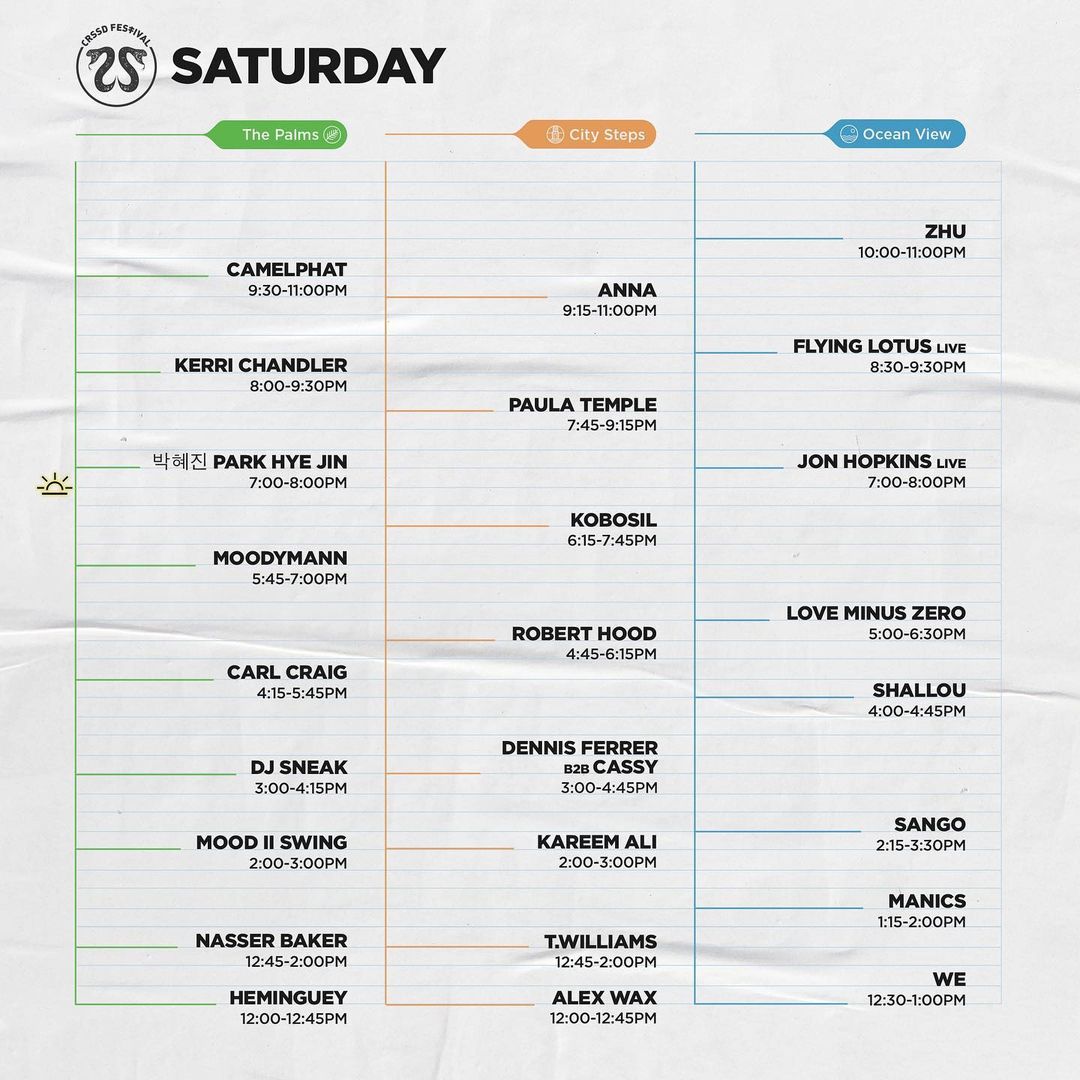 CRSSD Festival Fall 2021 Set Times and Essential Info | EDM Identity