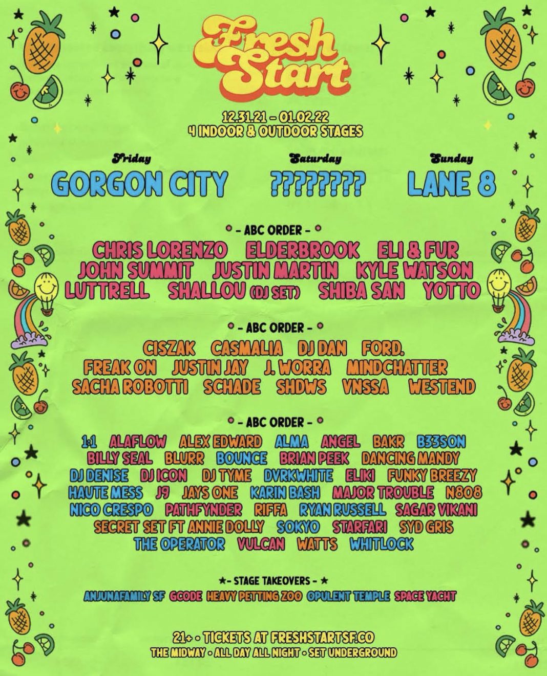 Fresh Start 2022 Announces Phase 2 Lineup | EDM Identity