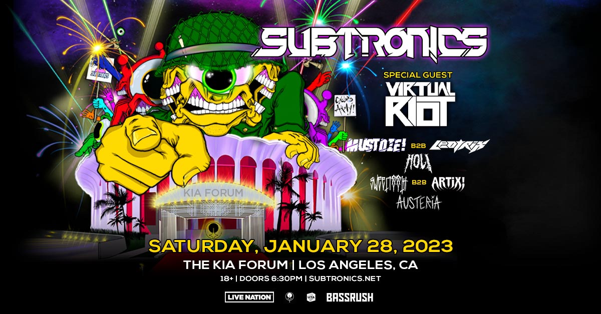 Subtronics Announces Upcoming Show at LA's Kia Forum | EDM Identity