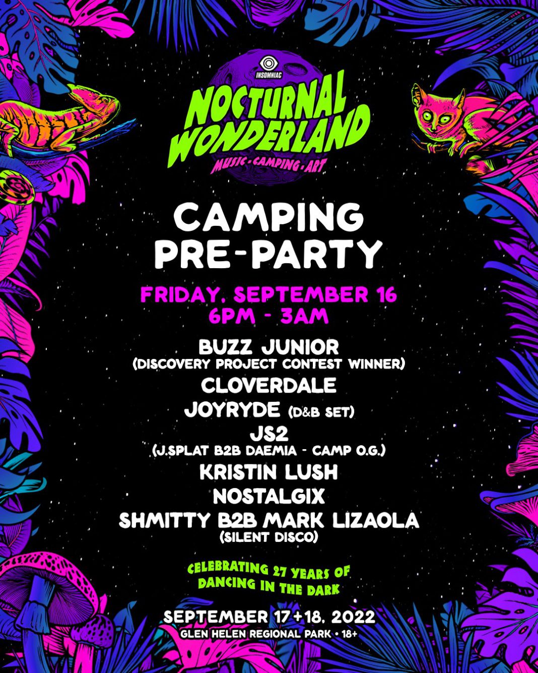 Nocturnal Wonderland 2022 Set Times, Map, And Essential Info | EDM Identity