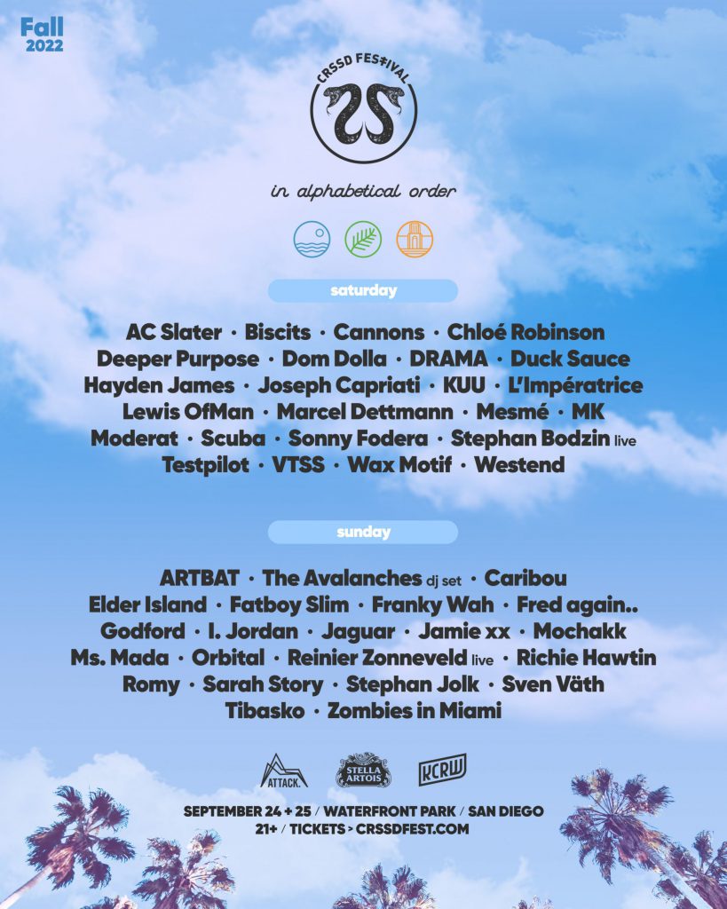 Full Lineup Revealed For CRSSD Festival Fall 2022 | EDM Identity