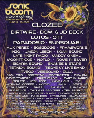 Sonic Bloom Announces a Refreshing Lineup for 2023 Edition | EDM Identity