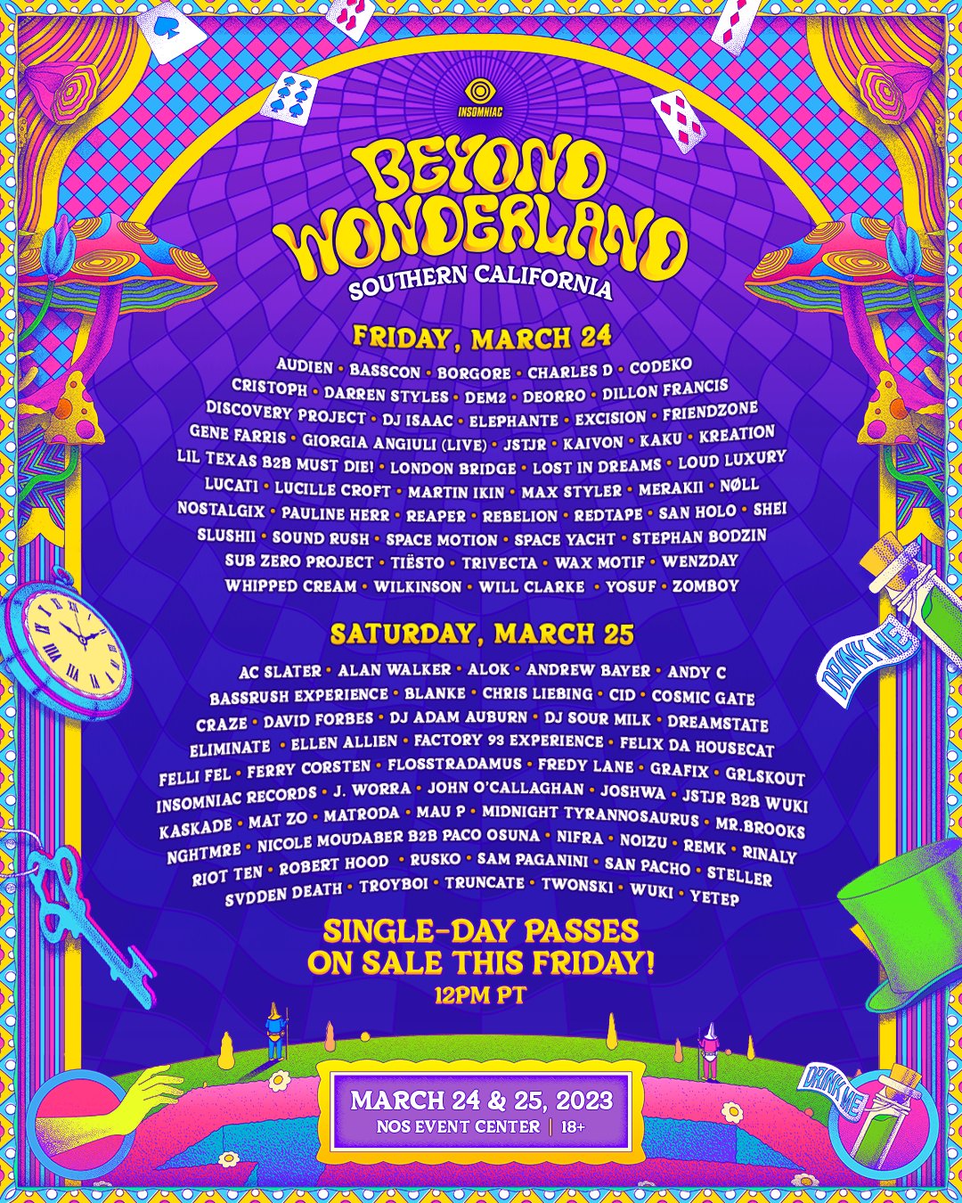 Daily Lineups Revealed For Beyond Wonderland SoCal 2023 | EDM Identity