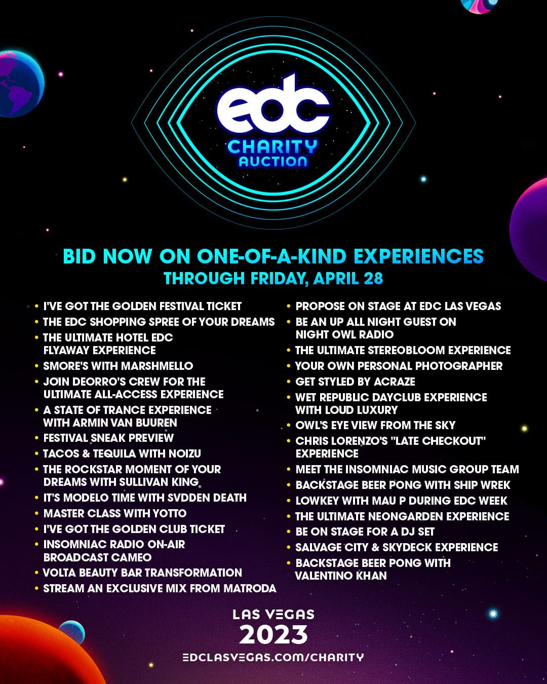 Insomniac Announces Return Of EDC Las Vegas Charity Auction | EDM Identity