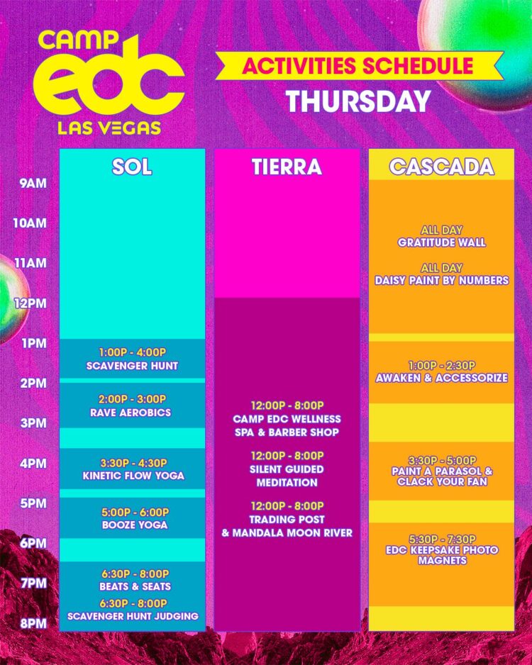 Camp EDC 2023 Exclusive Parties, Maps, And Essential Info | EDM Identity