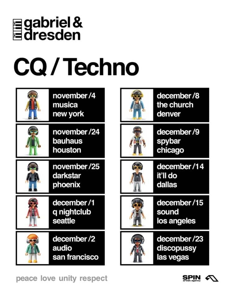 Gabriel & Dresden Announce CQ / Techno 2023 Tour | EDM Identity