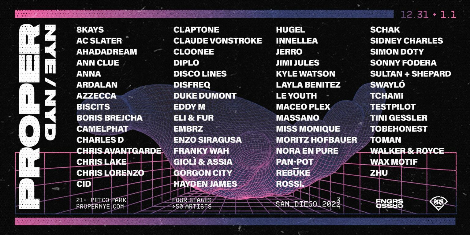 Proper NYE/NYD Circles Back With Phase Two Lineup for 2023 Event | EDM ...
