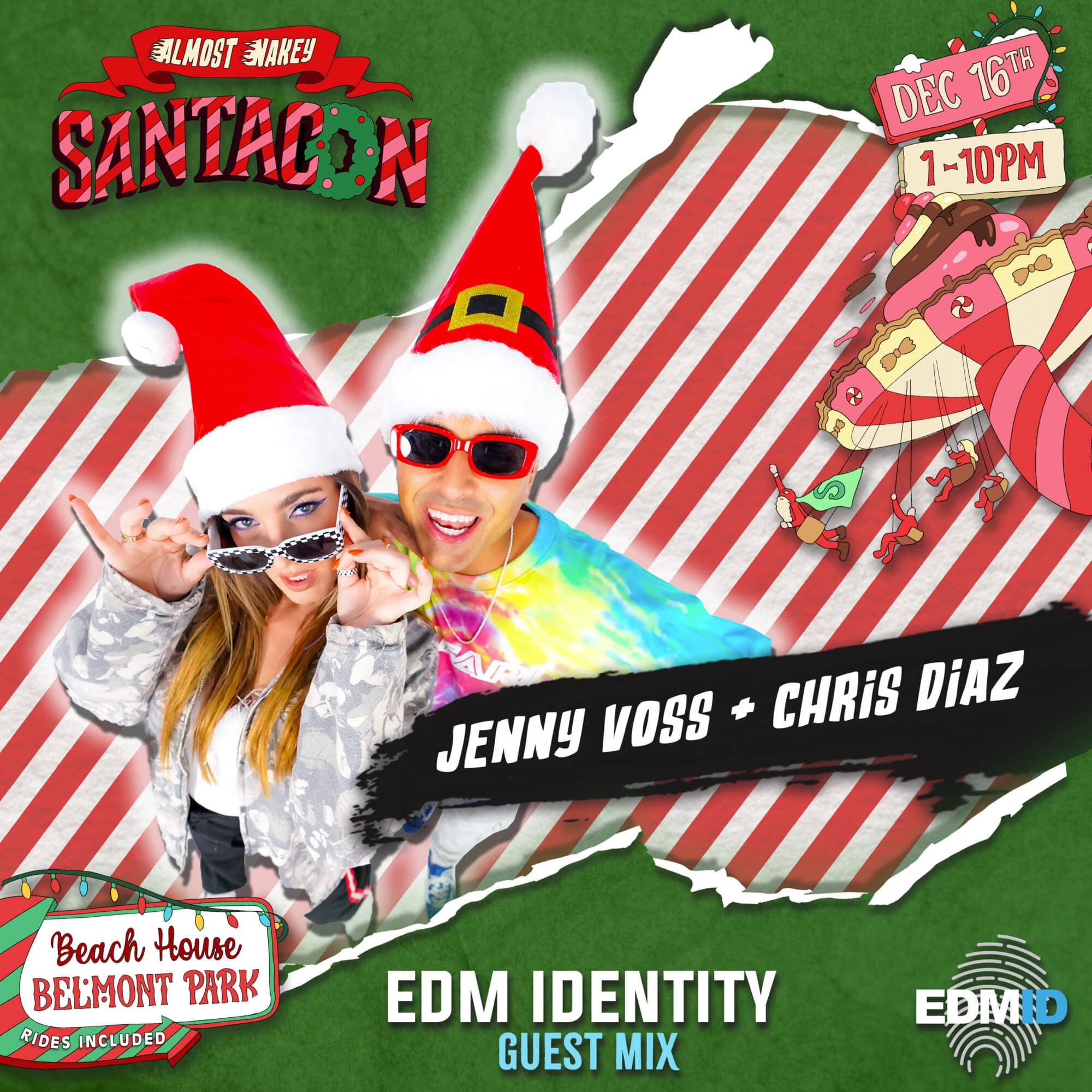 Chris Diaz and JENNY VOSS Share a Slice of Magic Ahead of SantaCon | EDM Identity