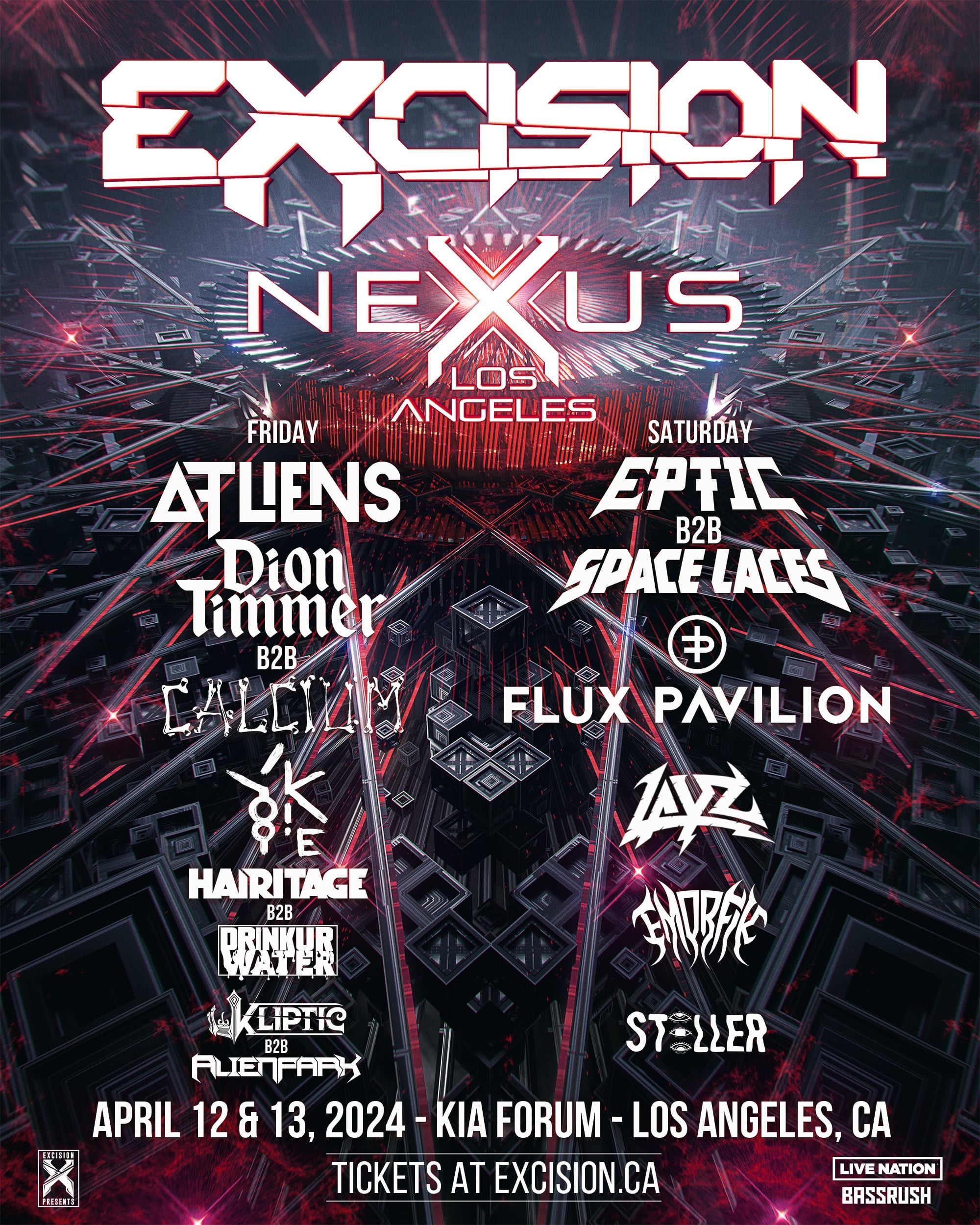 Excision Reveals Lineup For Two-Night Run At KIA Forum | EDM Identity