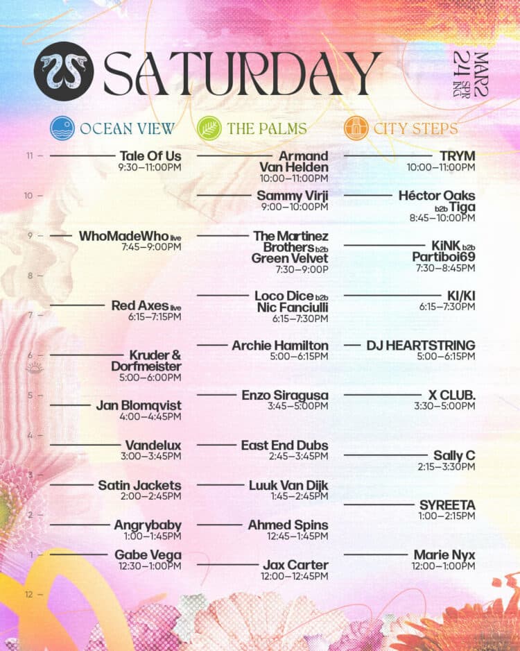 CRSSD Festival Spring 2024 Set Times And Essential Info | EDM Identity