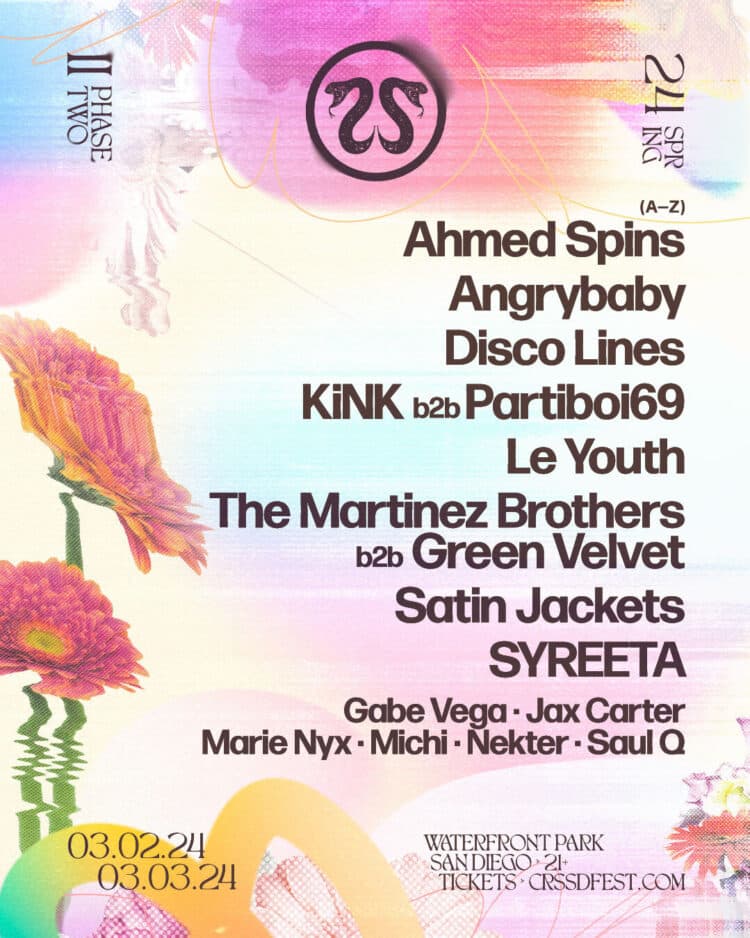CRSSD Festival Spring Adds More Power to 2024 Lineup | EDM Identity