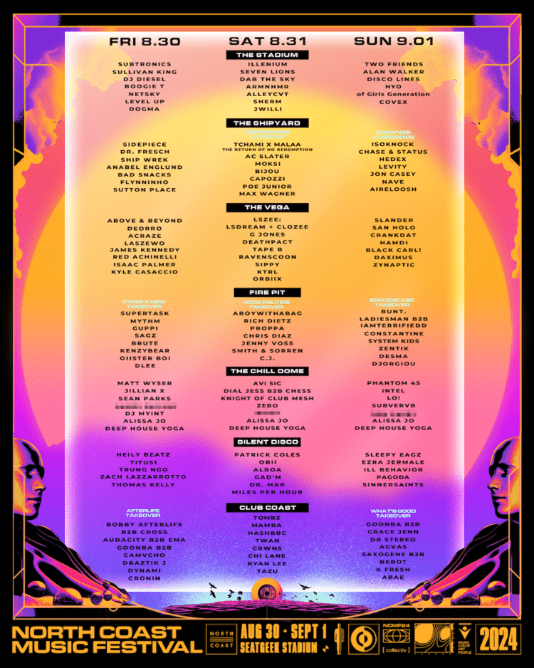 North Coast Drops Off Phase 2 Lineup For 2024 Edition | EDM Identity
