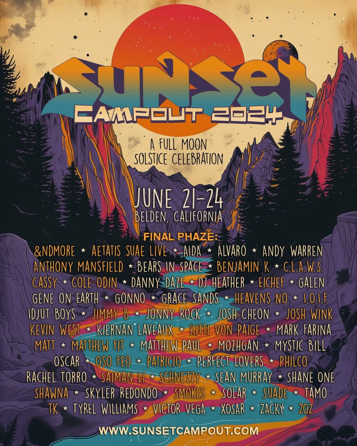 Sunset Campout In NorCal Drops A 2024 Lineup For The Heads | EDM Identity