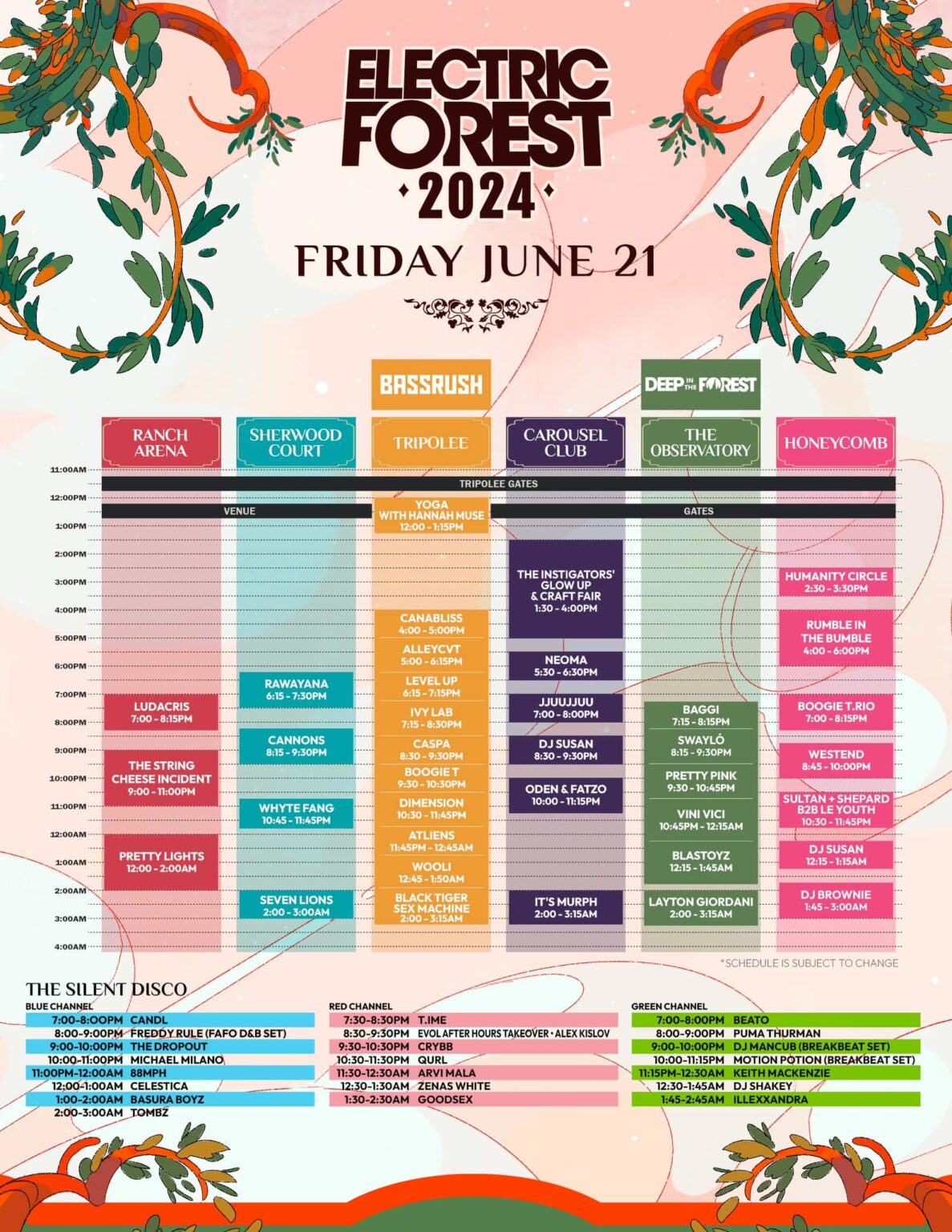 Electric Forest 2024 Set Times, Maps, And More | EDM Identity