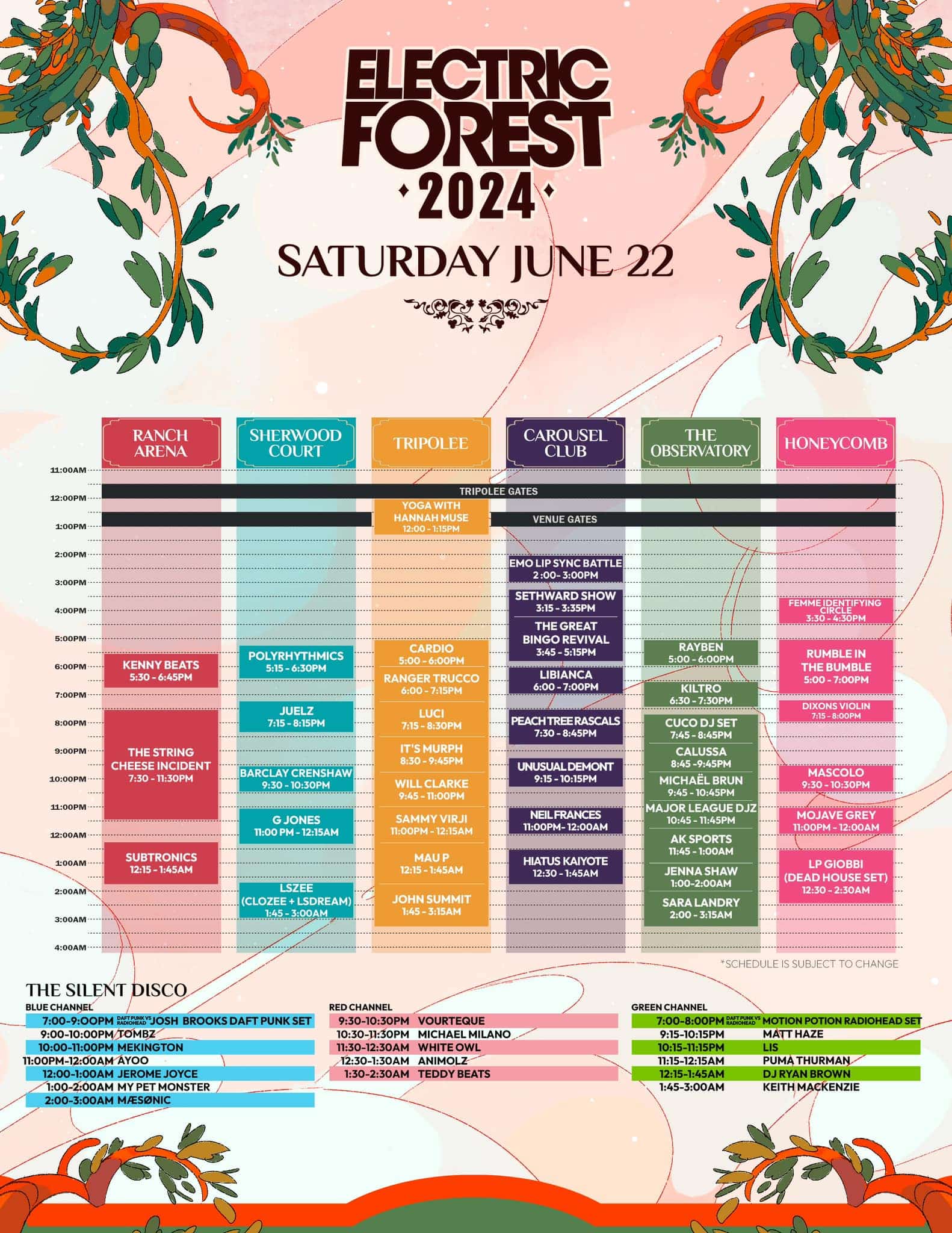 Electric Forest 2024 Set Times, Maps, And More | EDM Identity