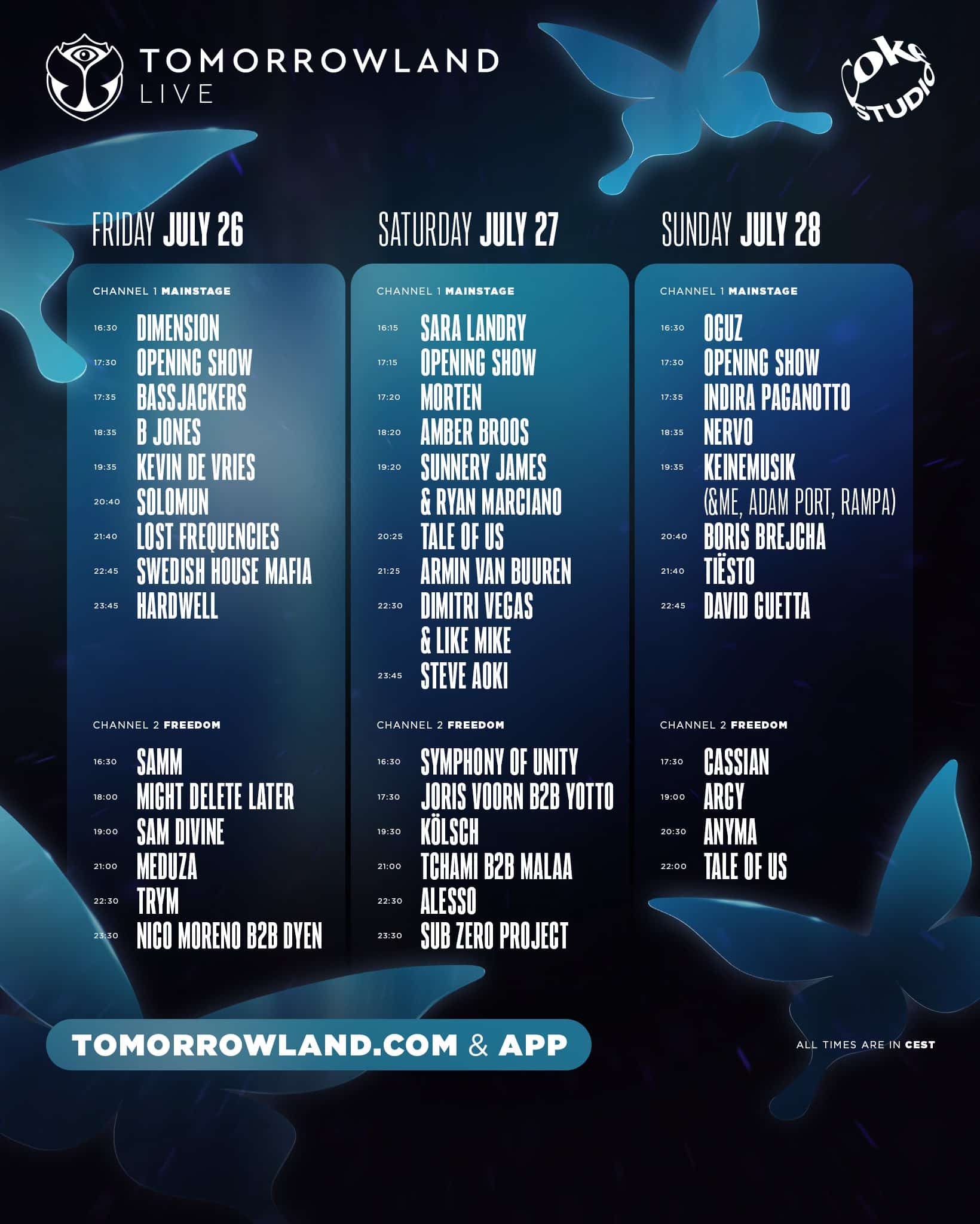 Tomorrowland 2024 Weekend 2 Livestream Schedule & Info | EDM Identity