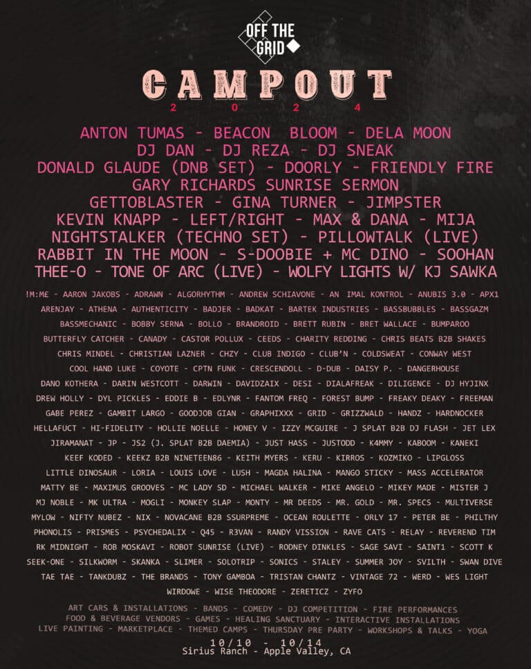 Off The Grid Campout Reveals Deep Lineup For 2024 Edition | EDM Identity