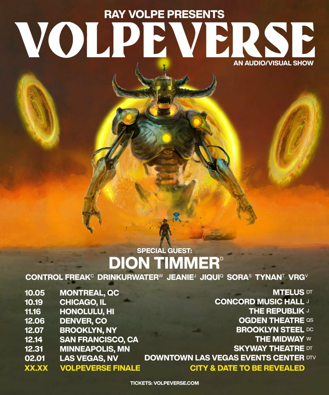 Ray Volpe Announces North American Tour Around Volpeverse Audivisual ...