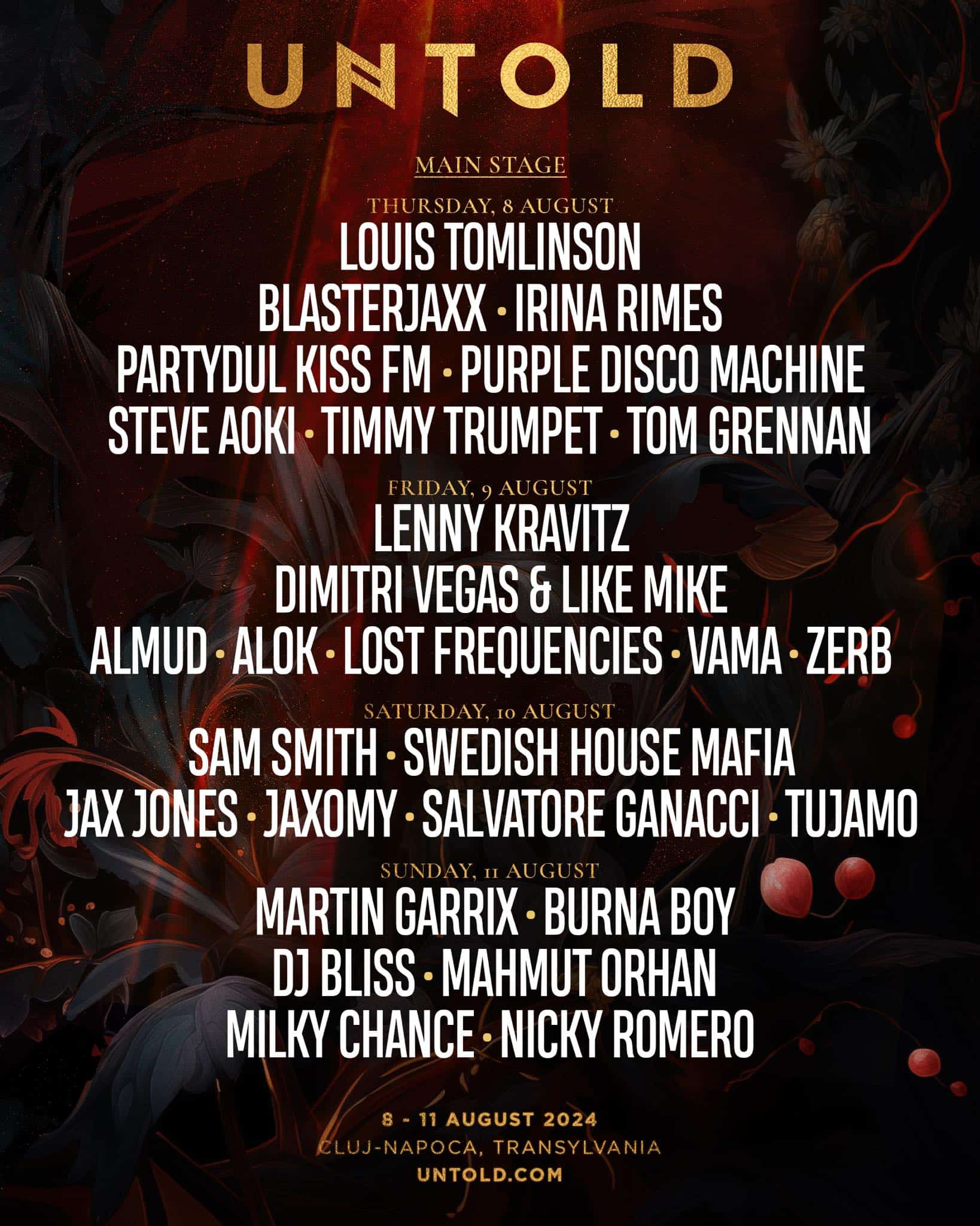 UNTOLD Festival Unleashes Stacked 2024 Lineup By Day And Stage | EDM Identity