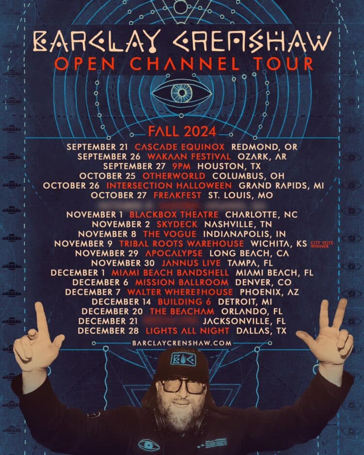 Barclay Crenshaw Announces Fall 2024 Open Channel Tour | EDM Identity