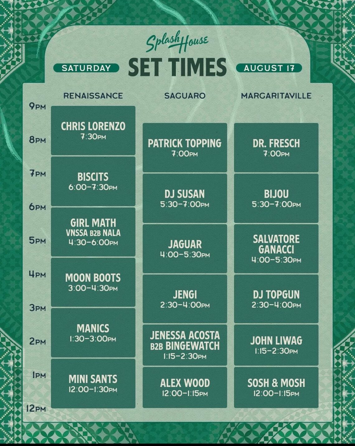 Splash House 2024 Set Times And Essential Info | EDM Identity