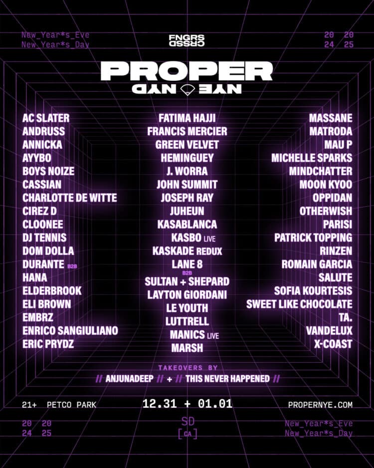 PROPER NYE/NYD Drops Off Second Phase Of 2024 Lineup | EDM Identity