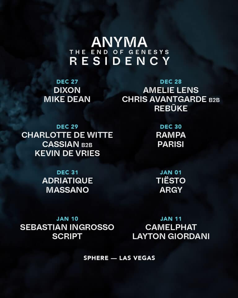Anyma Reveals Stacked Support Lineup For Sphere Residency | EDM Identity