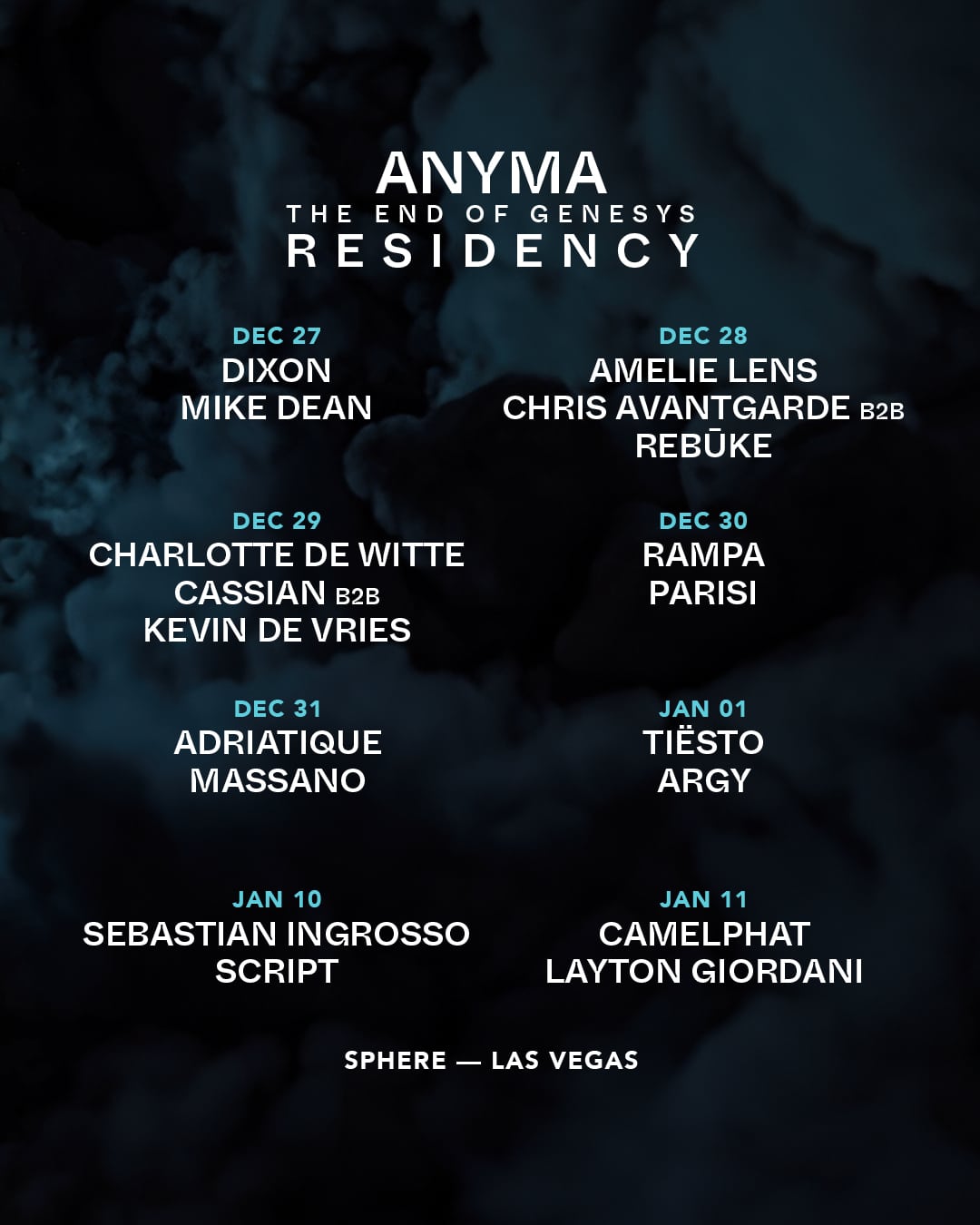 Anyma Reveals Stacked Support Lineup For Sphere Residency | EDM Identity