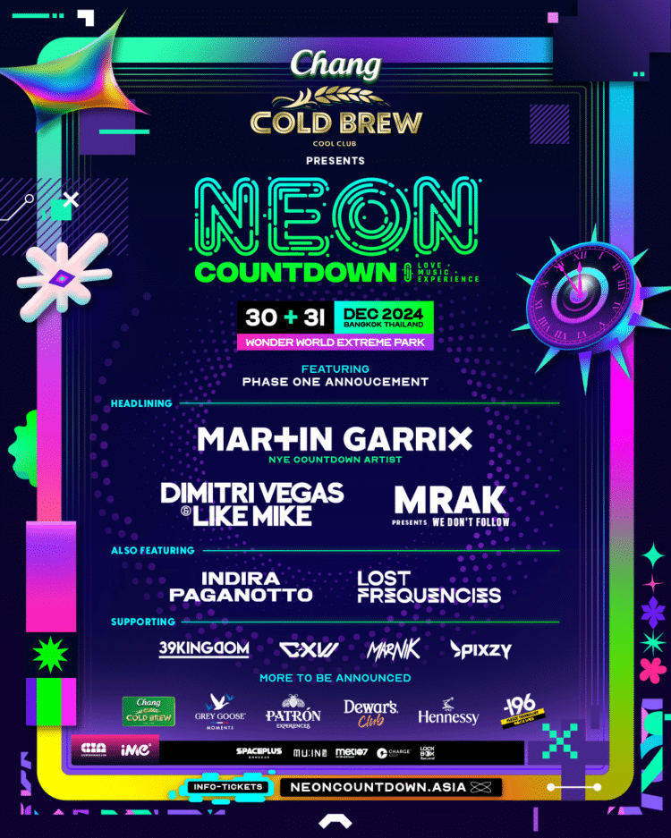 Neon Countdown Drops Next-Level Phase 1 Lineup For 2024 NYE Celebration ...