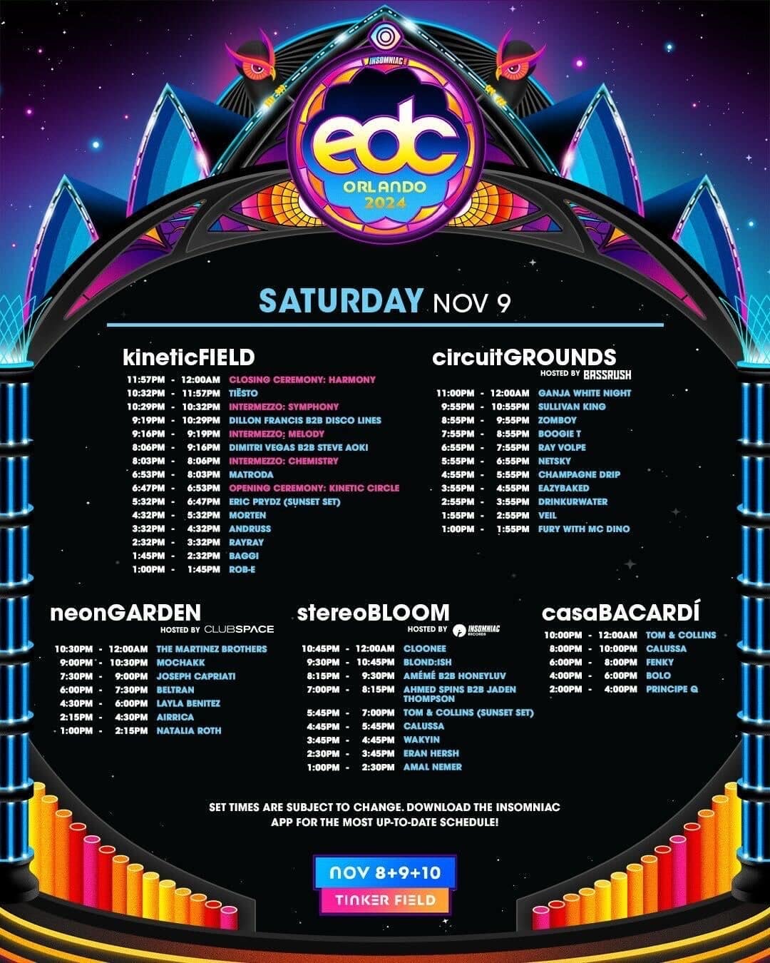 EDC Orlando 2024 Set Times and Essential Info | EDM Identity