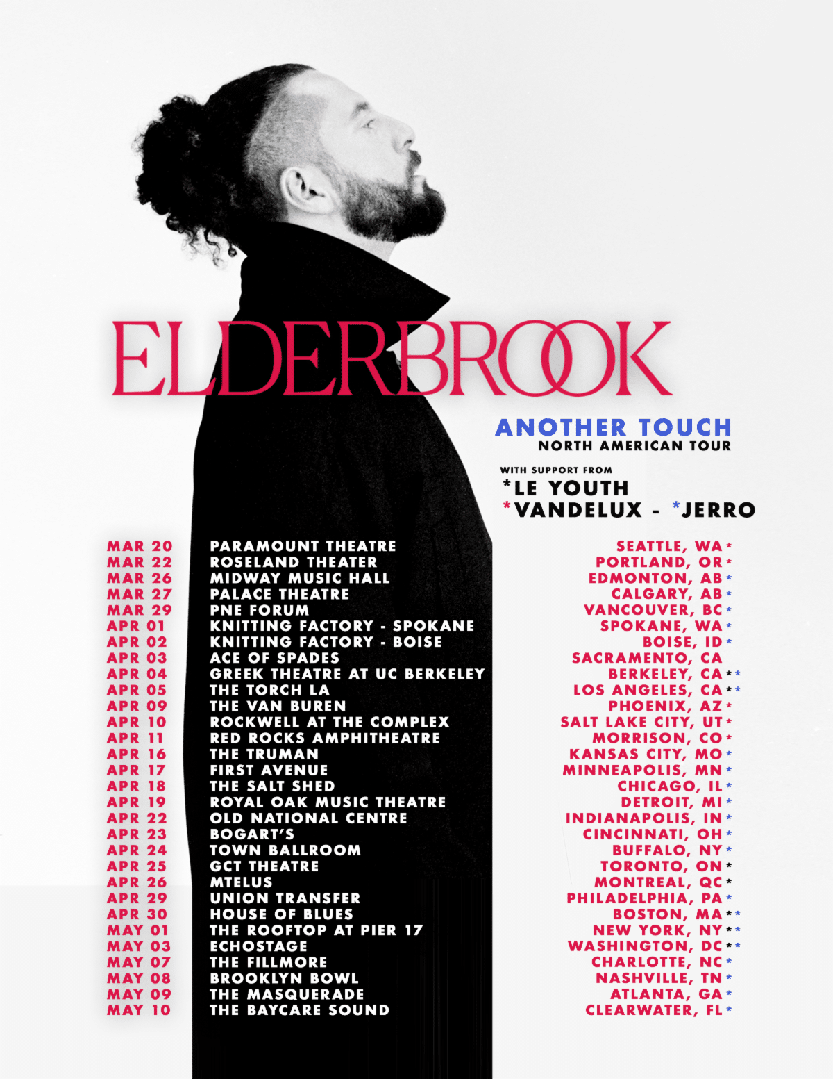 Elderbrook Announces 2025 Dates For 'Another Touch' North American Tour ...