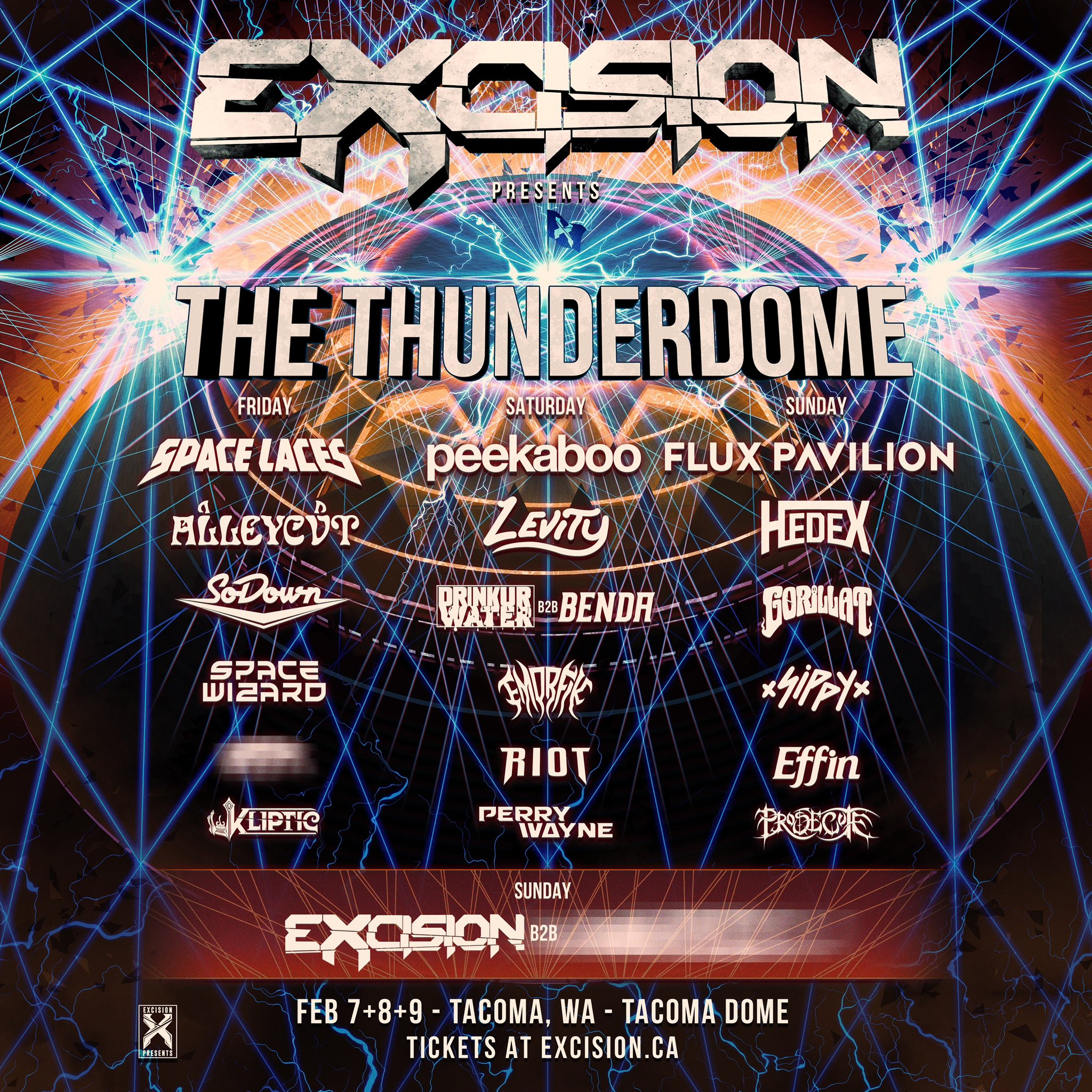 Excision Shares Lineup For The Thunderdome 2025 | EDM Identity