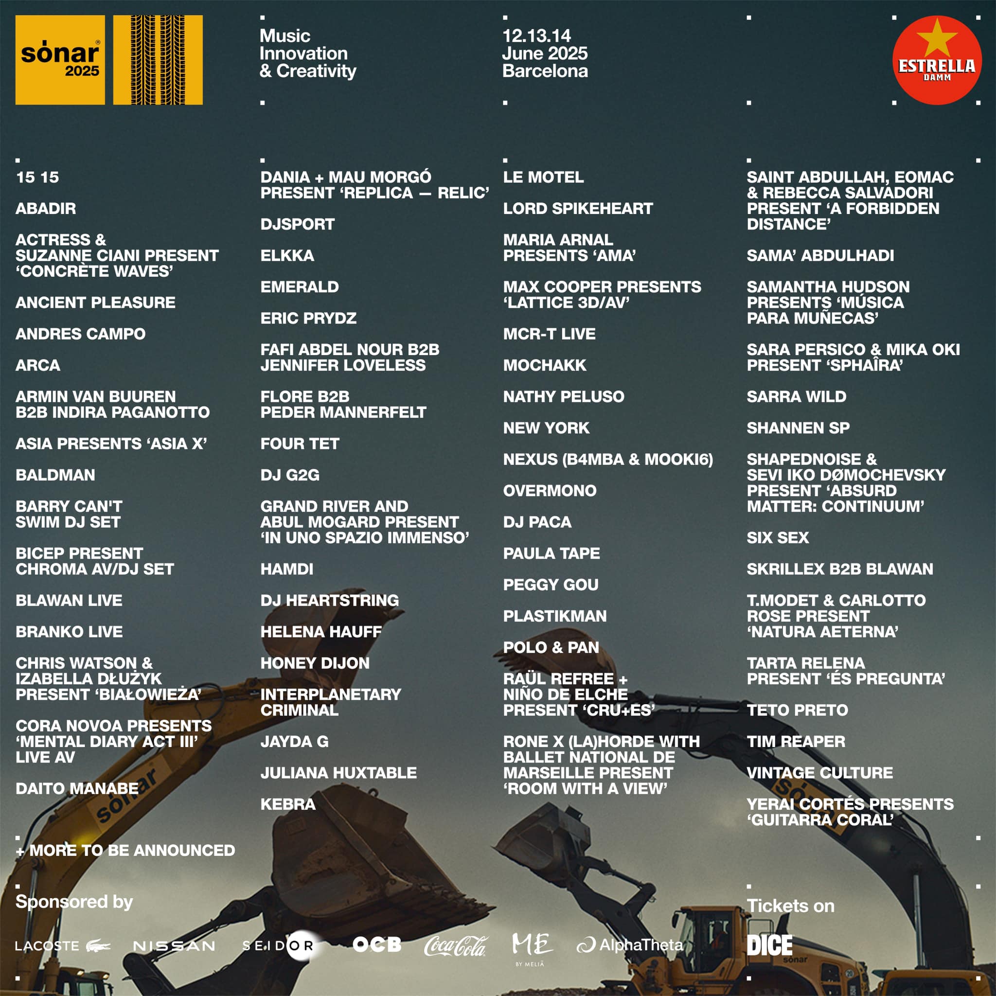 Sónar Festival Shares First 66 Artists On 2025 Lineup | EDM Identity