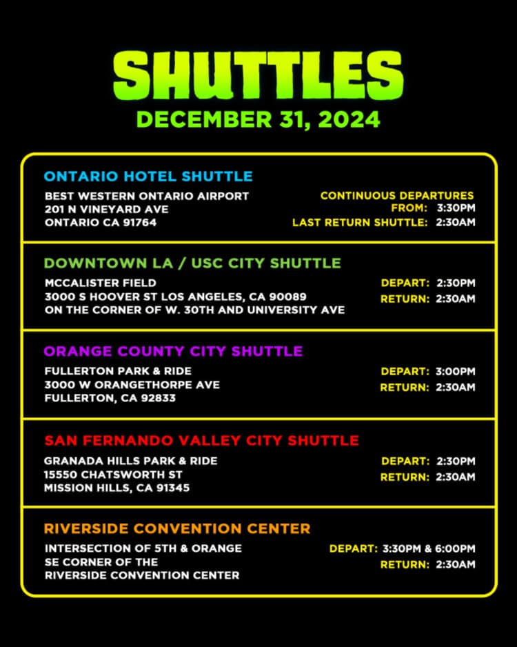 Countdown NYE 2024 Set Times And Essential Info | EDM Identity