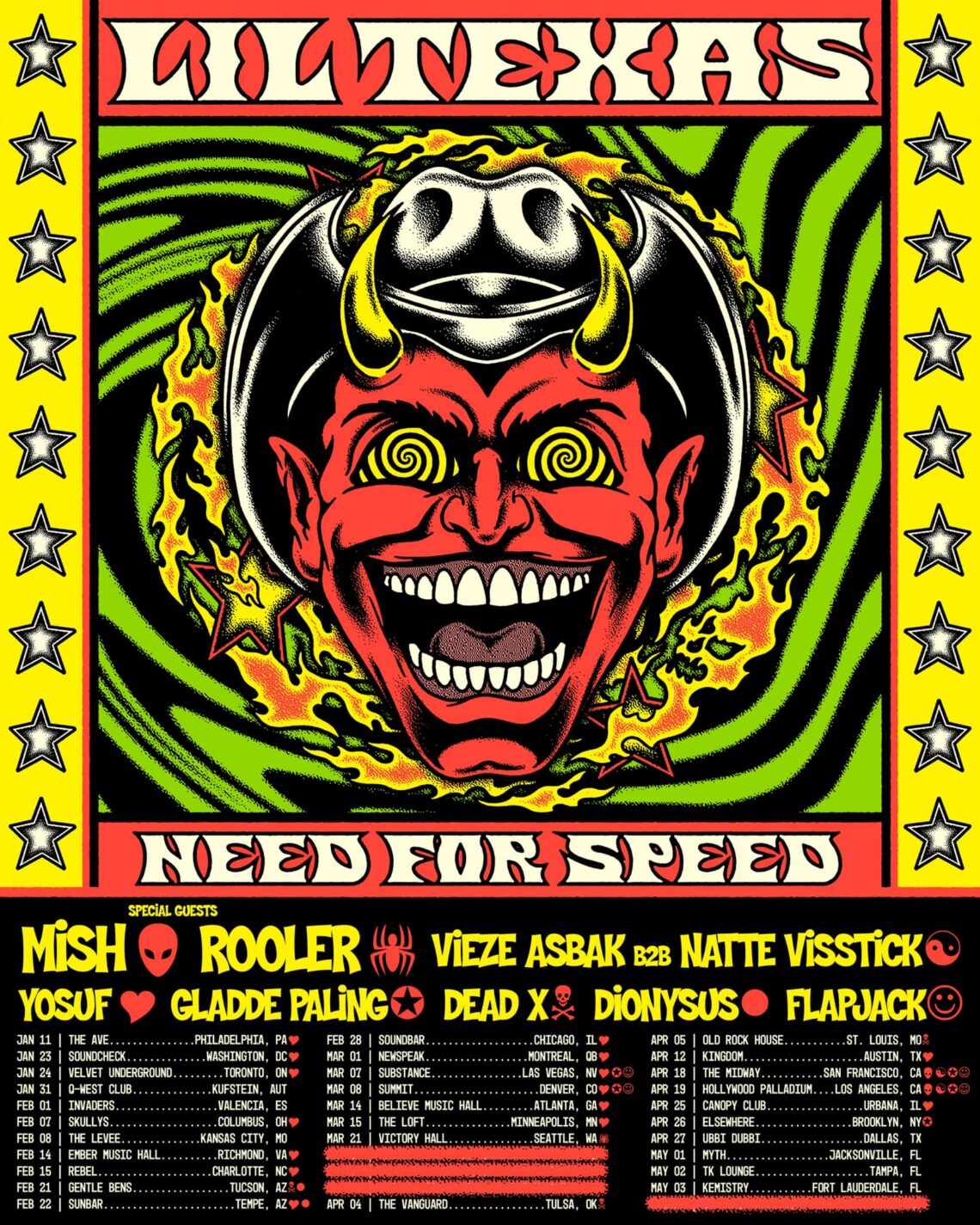 Lil Texas Rounds Up Dates For NEED FOR SPEED World Tour | EDM Identity