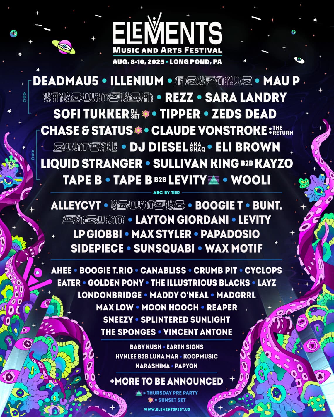 Elements Festival Reveals Colossal Phase One Lineup For 2025 Edition ...