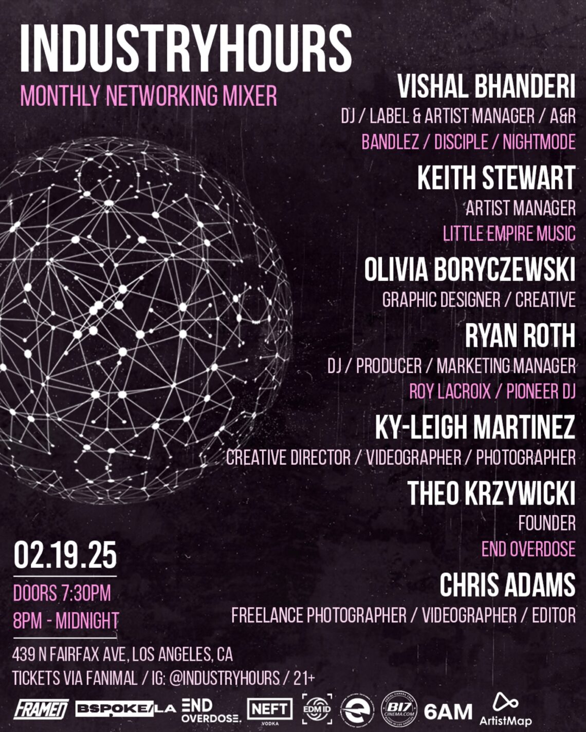 IndustryHours Reveals Lineup for February Networking Mixer | EDM Identity