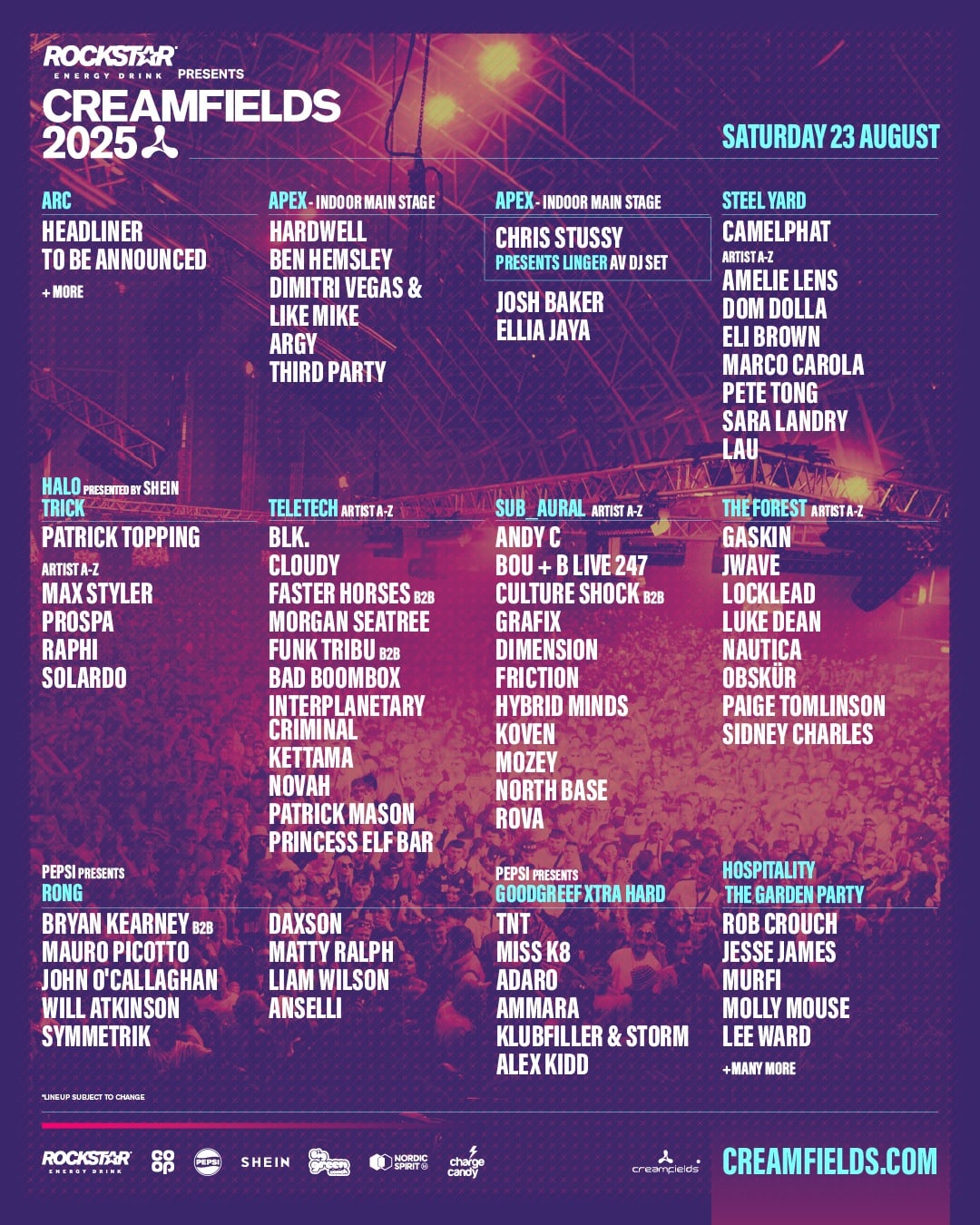 Creamfields Reveals Stunning Lineup For 2025 Edition | EDM Identity