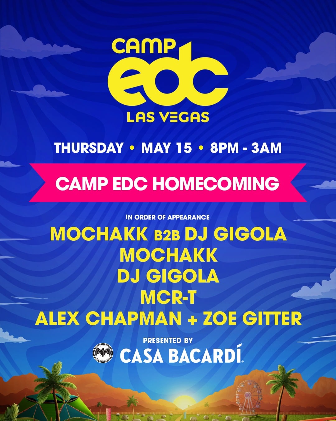 Camp EDC Reveals 2025 Pre-Party, Pool Party, And Afters Lineups | EDM Identity