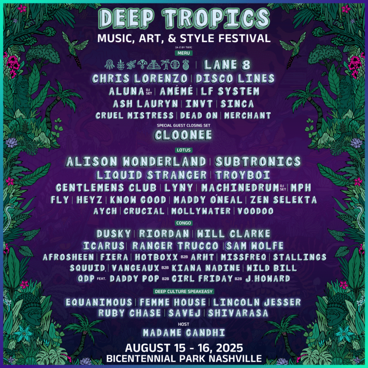 Deep Tropics Announces First Wave Of Artists On 2025 Lineup | EDM Identity