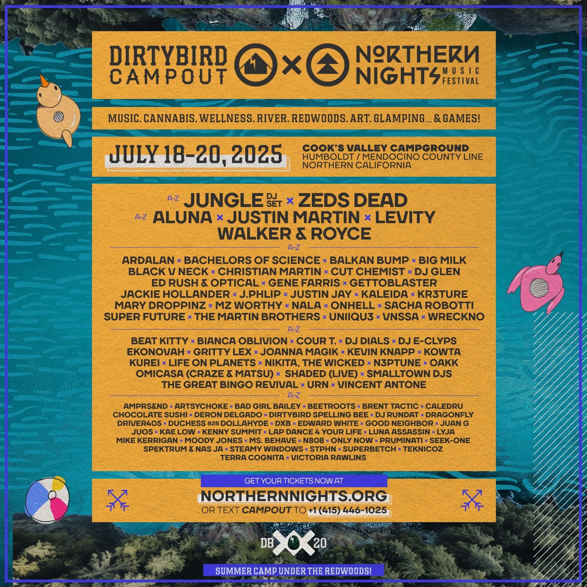 Dirtybird Campout X Northern Nights Reveal Stacked Lineup For 2025 ...