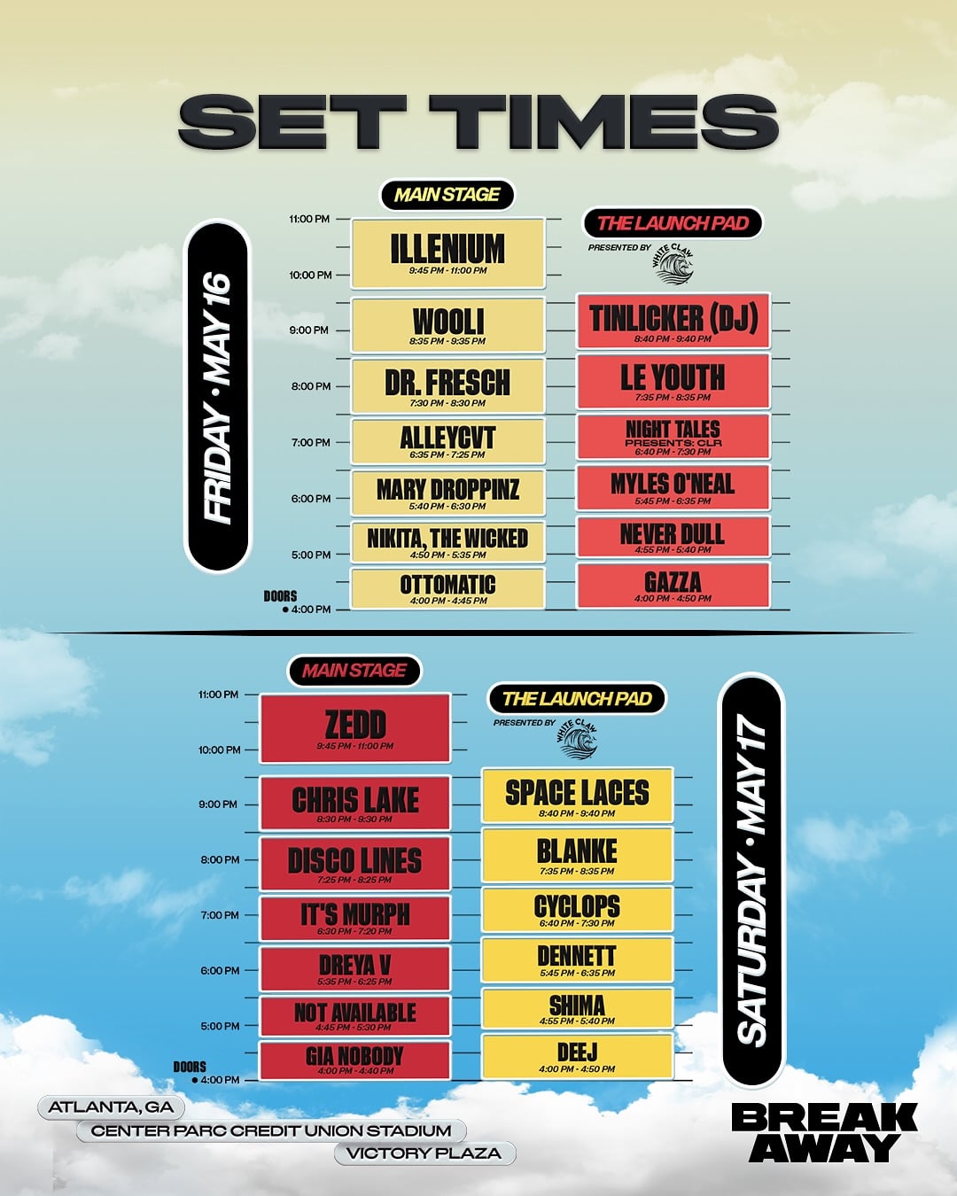 Breakaway Atlanta 2025 Set Times, Maps, And Essential Information | EDM ...