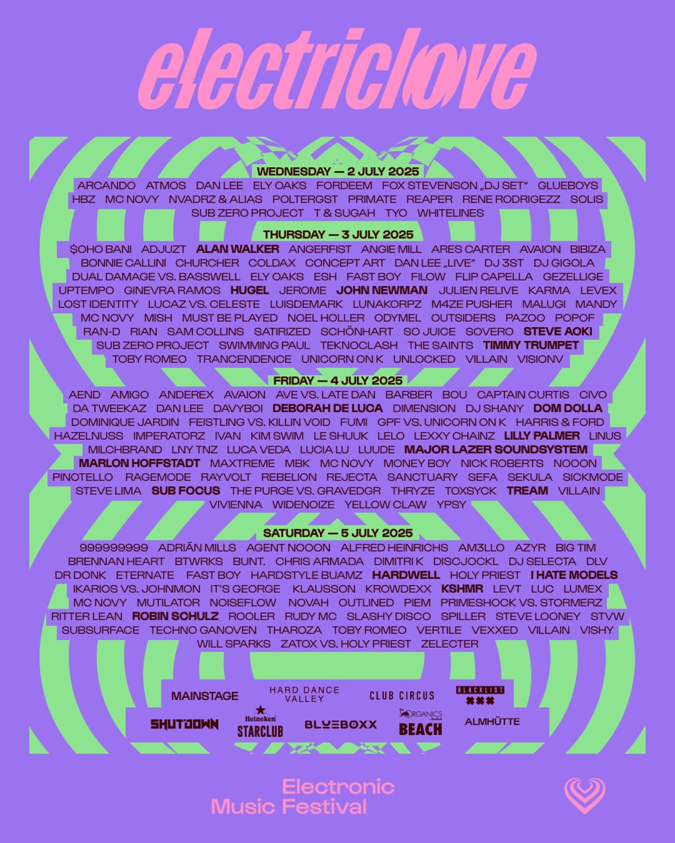 Electric Love Festival Shares Lineup For 2025 Return To Austria | EDM ...