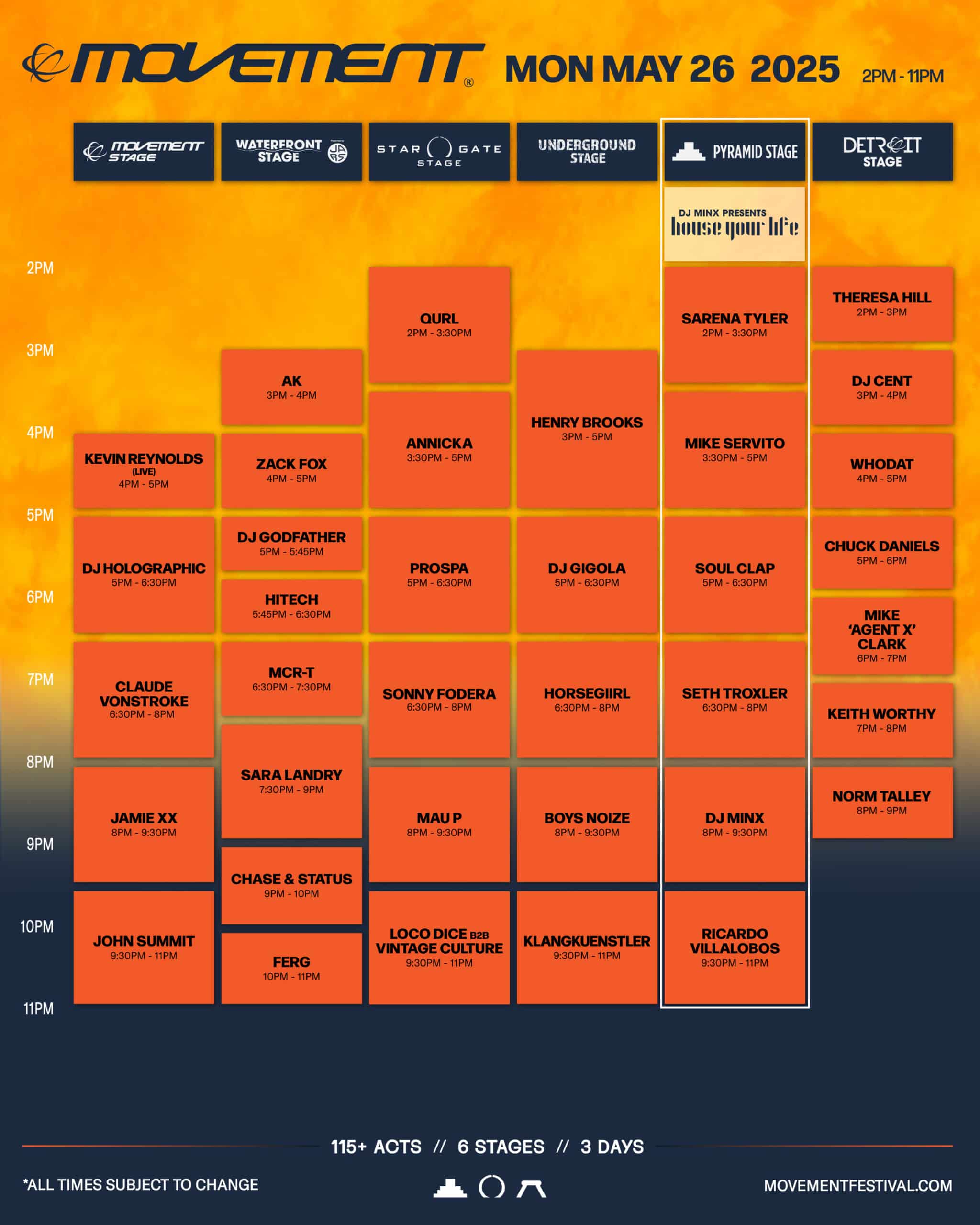 Movement Detroit 2025 Set Times And Essential Info | EDM Identity